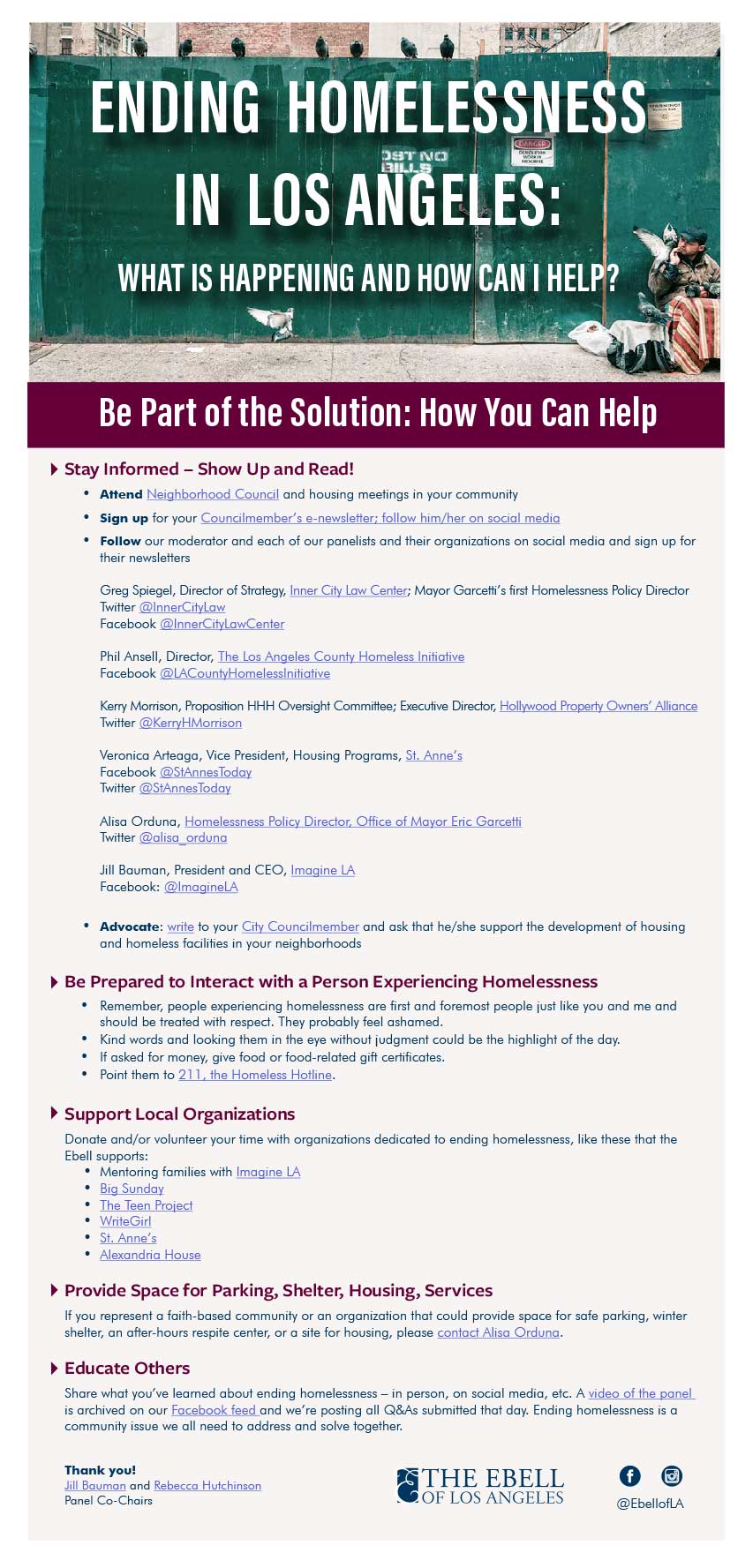 Resources from “Ending Homelessness in Los Angeles” Presentation – The ...